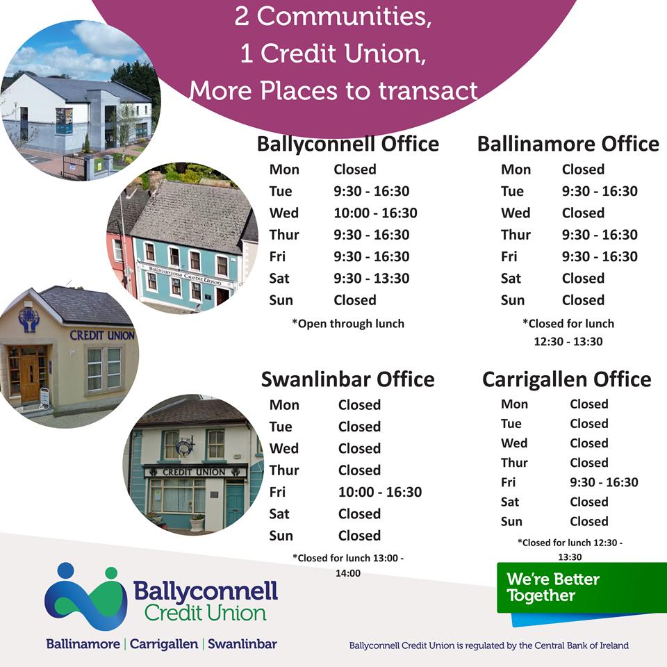 Ballyconnell Credit Union | Your money, your choice